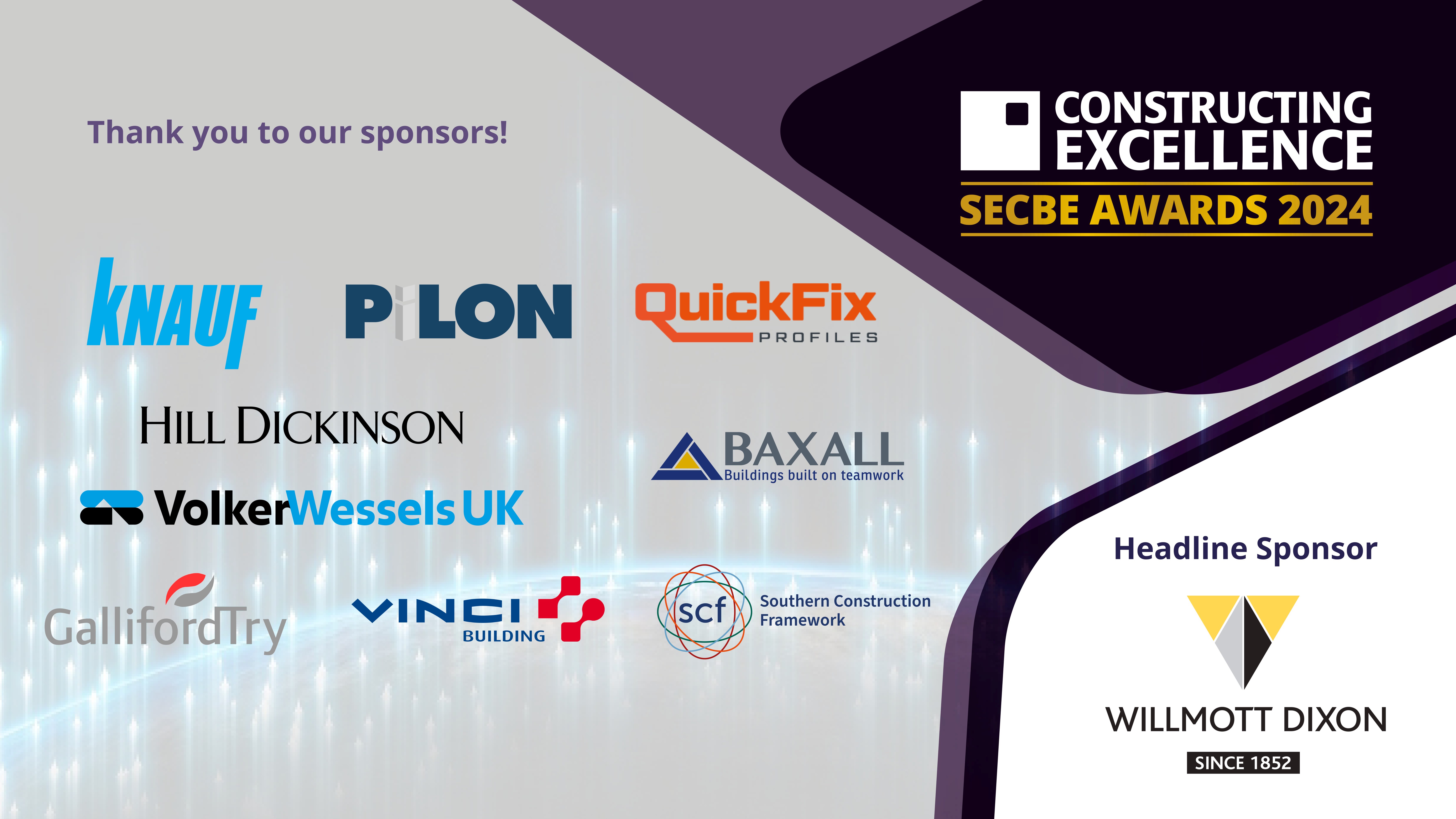 SECBE | News: Constructing Excellence SECBE Awards 2024 sponsors announced